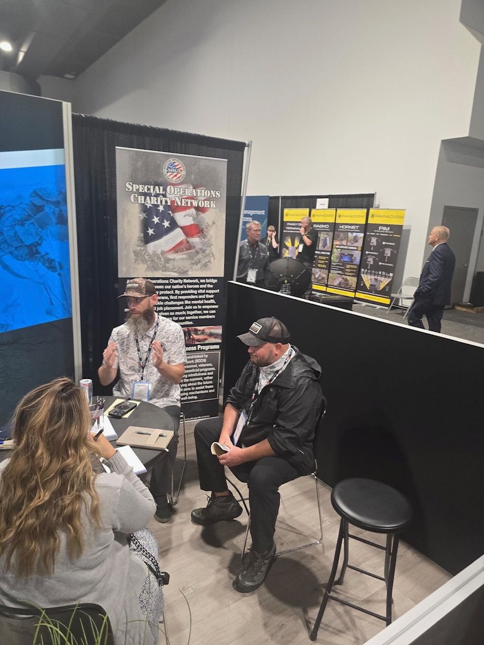 SOCN President-Doug Scott at SOFWEEK 2025 with one of Sponsors, Darley ...